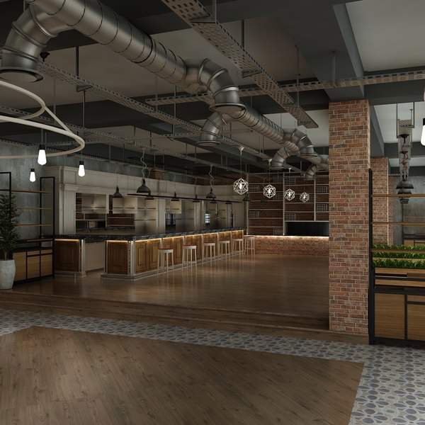 3D Cafeteria Models | TurboSquid