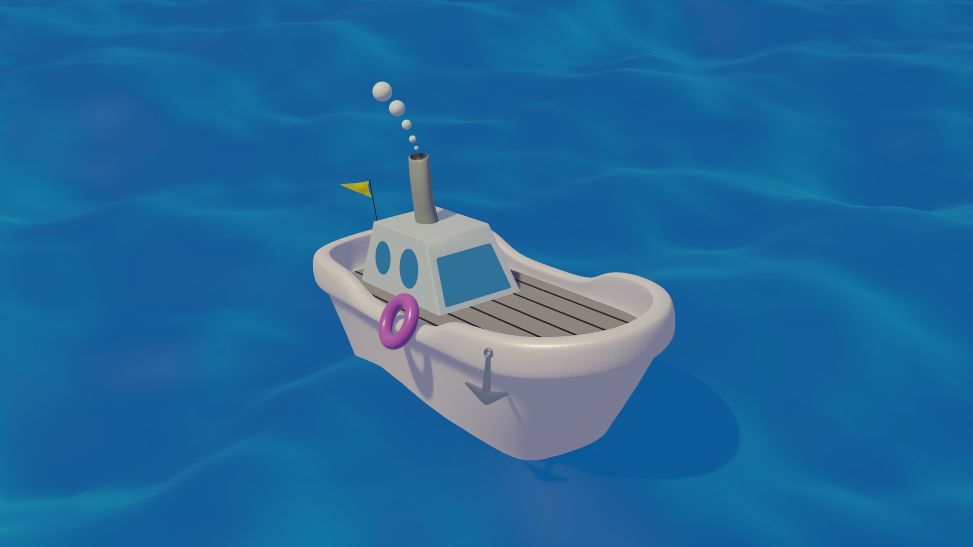 Low Poly Game Ready Boat 3D - TurboSquid 2096484