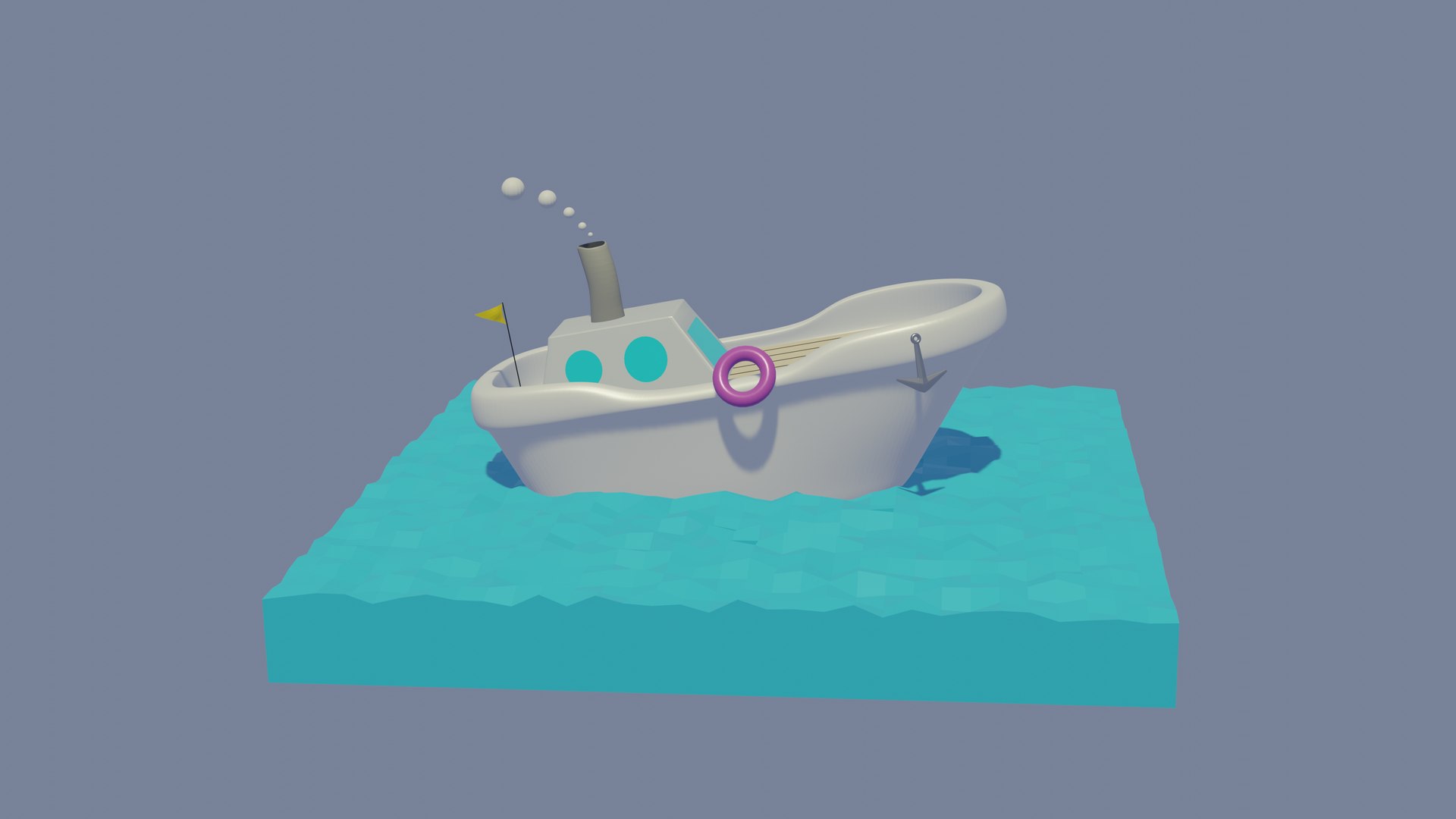 Low Poly Game Ready Boat 3D - TurboSquid 2096484