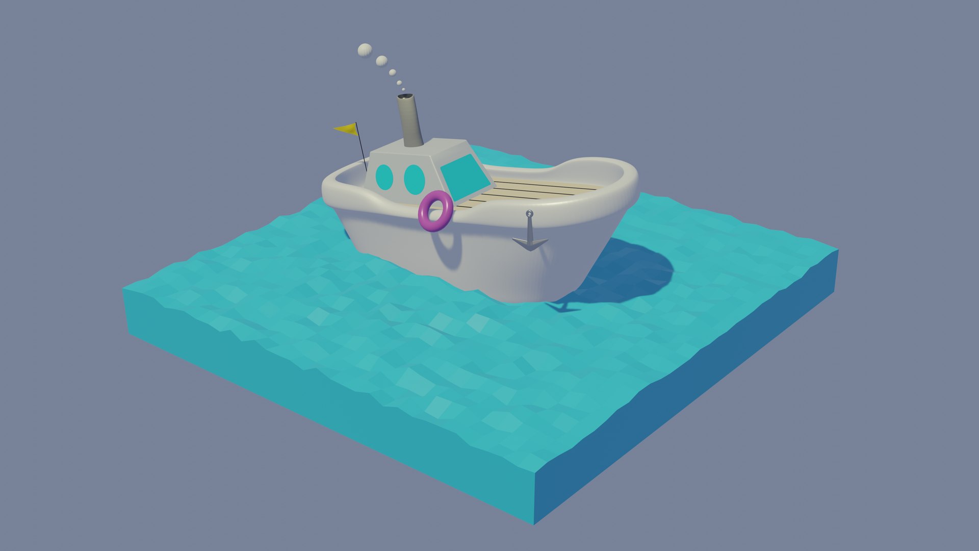 Low Poly Game Ready Boat 3D - TurboSquid 2096484