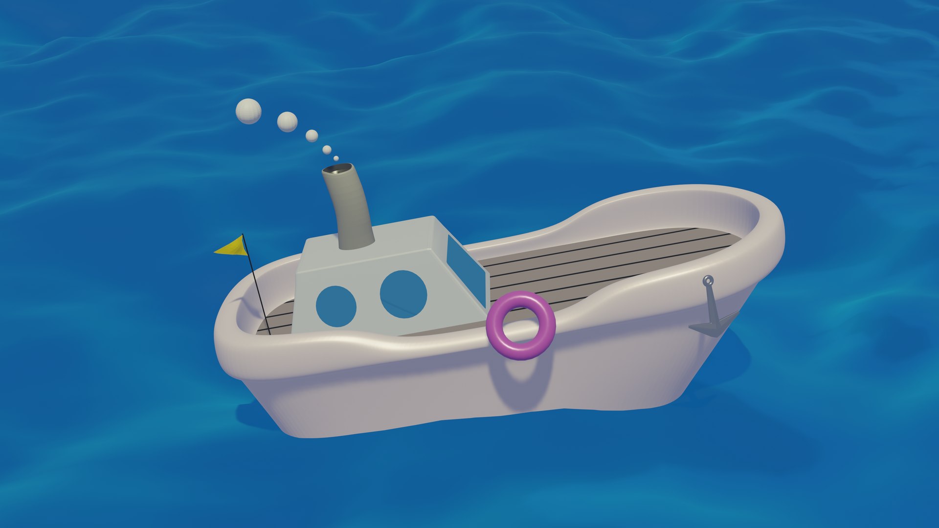 Low Poly Game Ready Boat 3D - TurboSquid 2096484