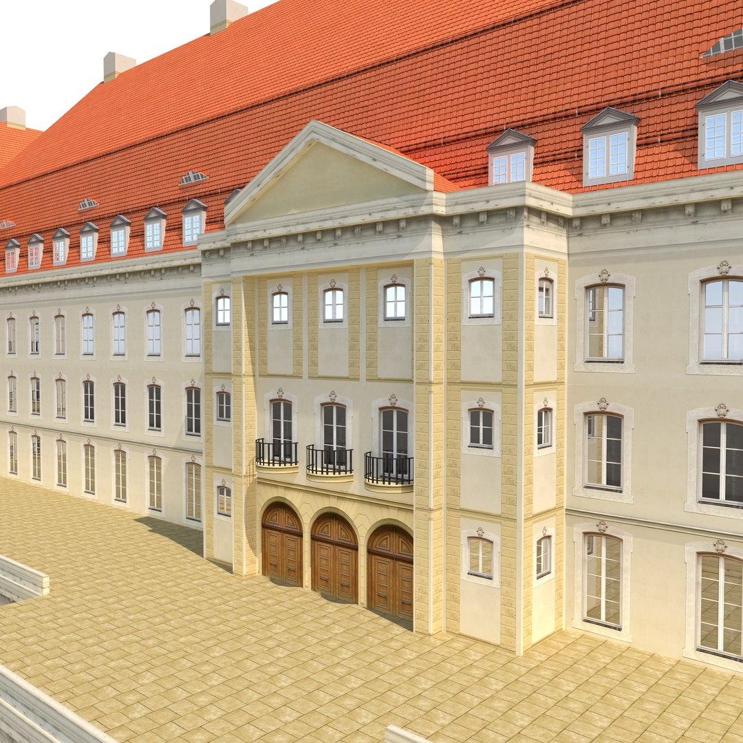 Building Exterior Modeled 3d Model