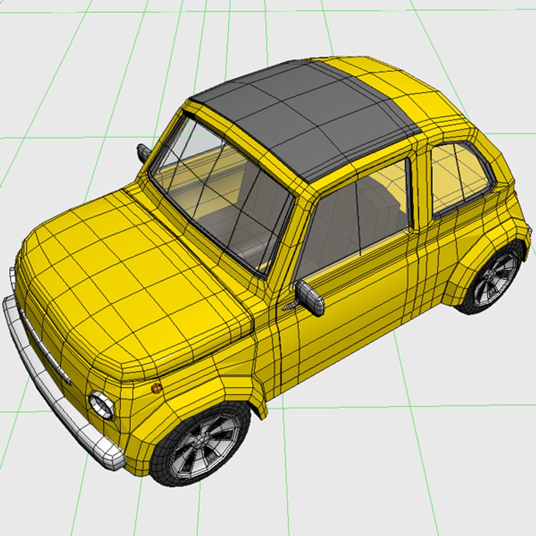 Maya Cartoon Toy Car
