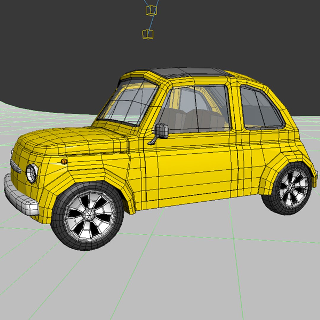 Maya Cartoon Toy Car