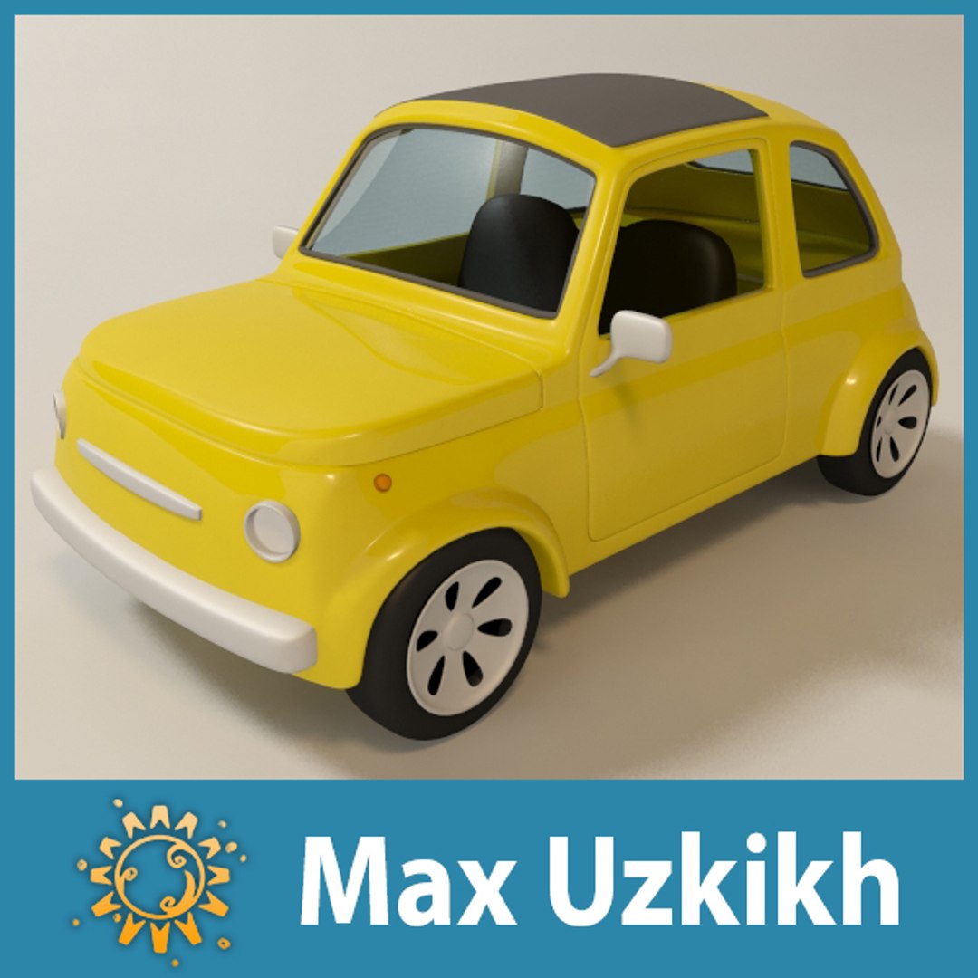 Maya Cartoon Toy Car