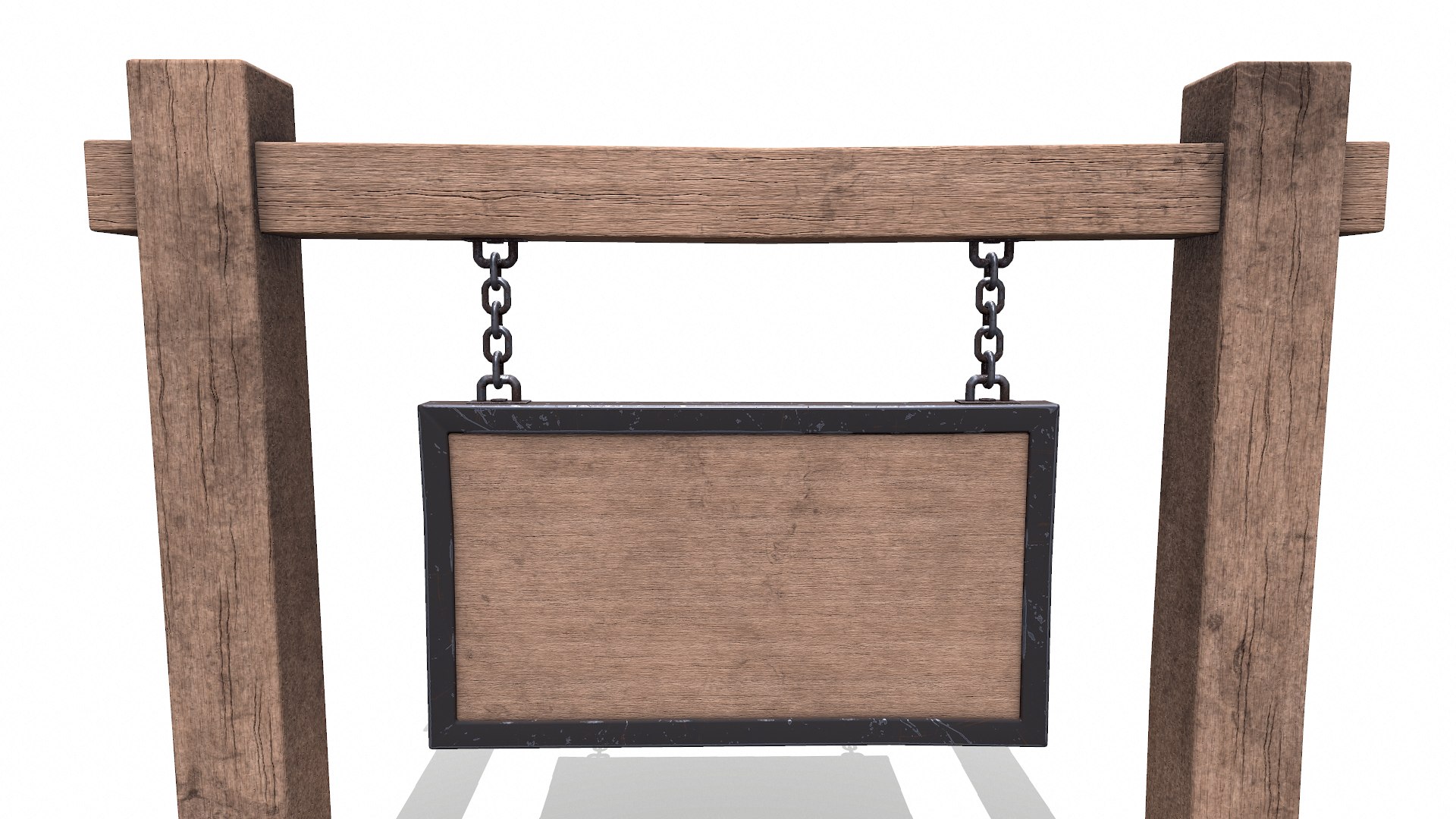 Free 3D Old Medieval Sign Board Low-poly PBR - TurboSquid 2330025