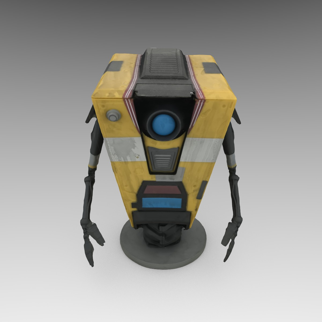 3d Claptrap Figurine Borderlands Model