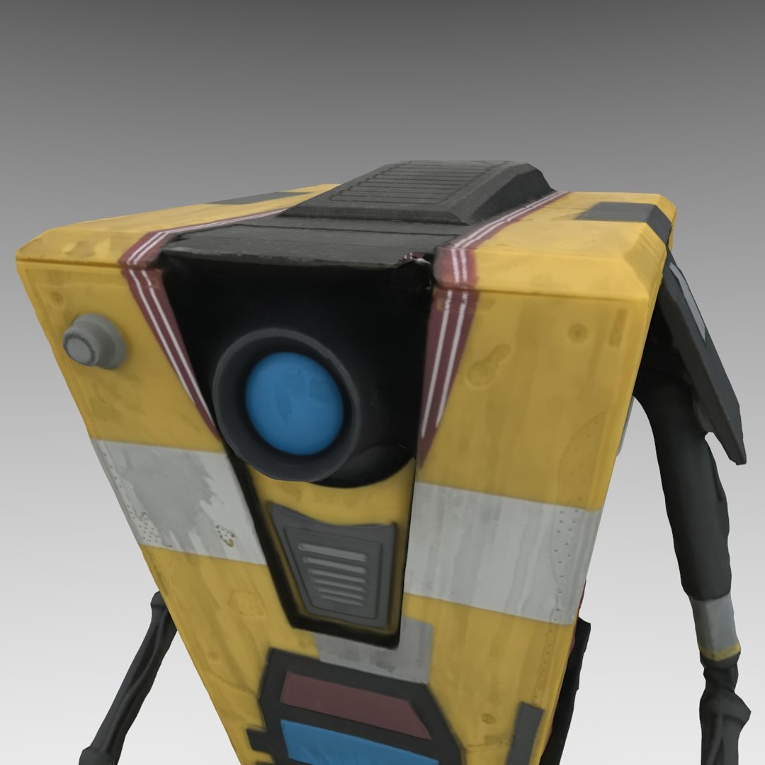 3d Claptrap Figurine Borderlands Model