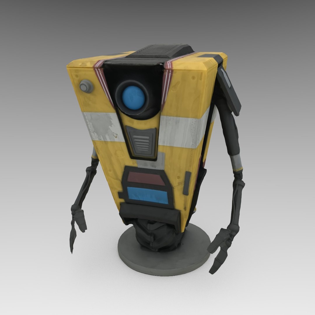 3d Claptrap Figurine Borderlands Model
