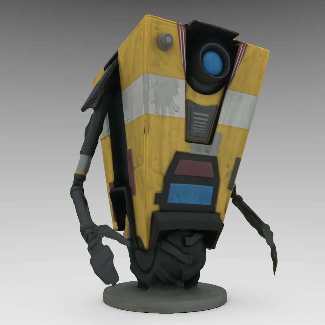 3d Claptrap Figurine Borderlands Model