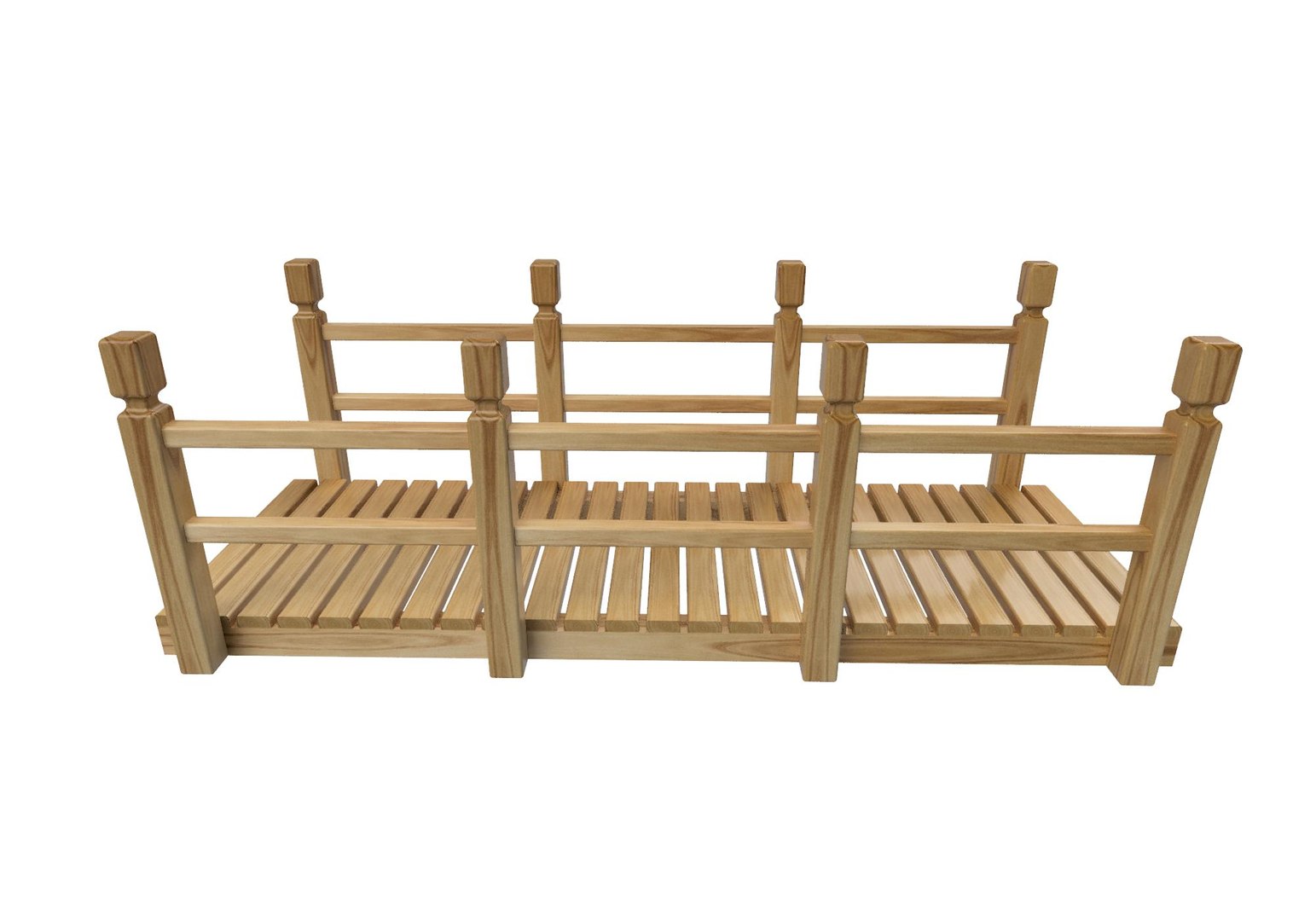 Wooden Bridge Model - TurboSquid 1965367