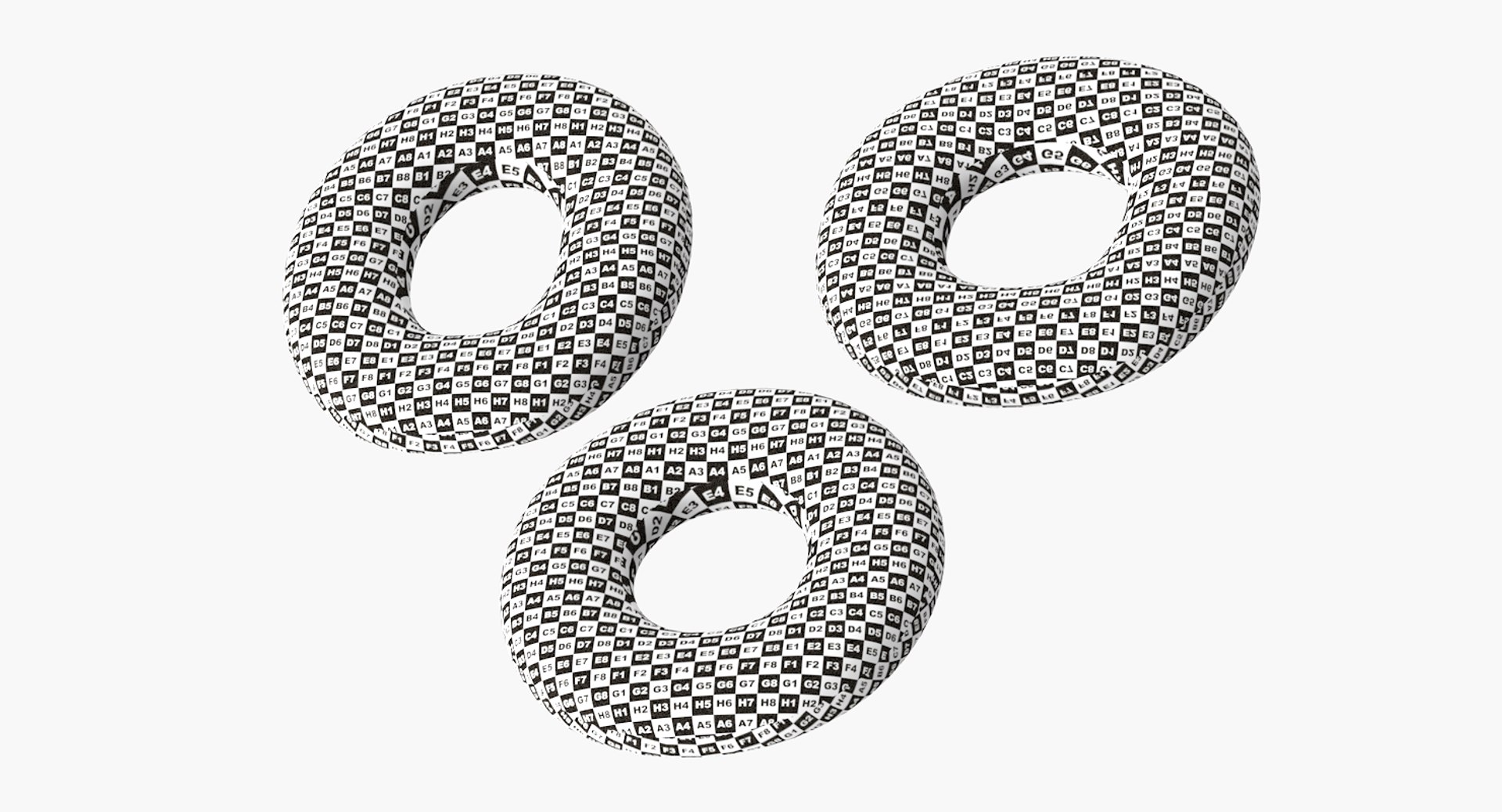 Realistic Sugar Gummy Rings Obj