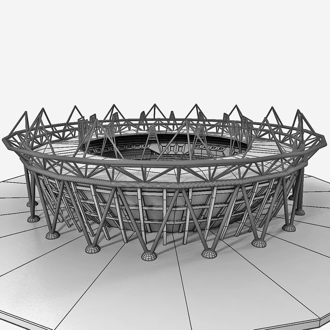 3d Model Olympic Stadium London