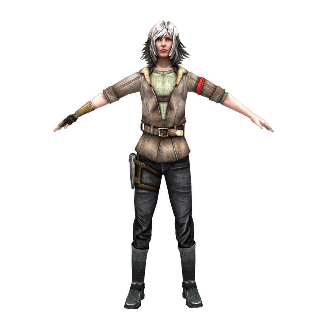 3d Model Partisan Girl Face