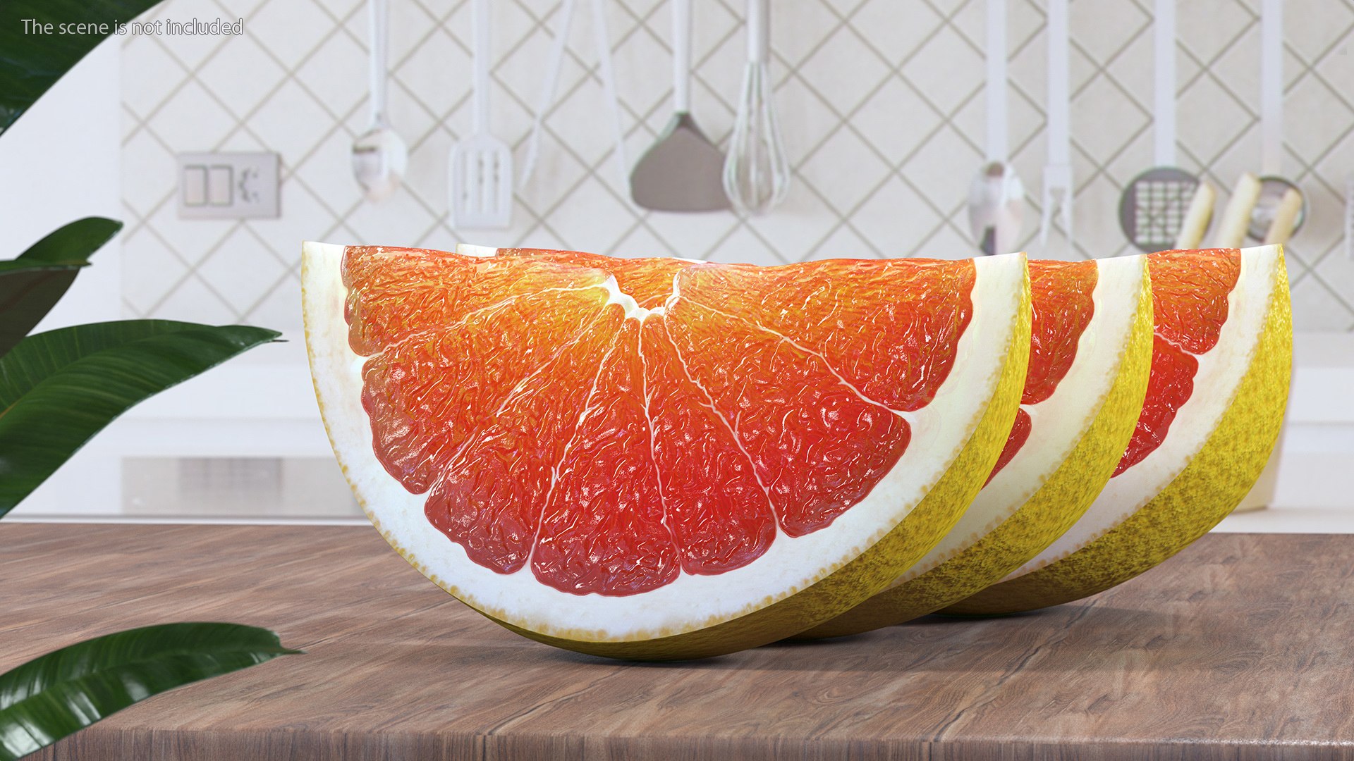 Sliced Grapefruit 3D Model - TurboSquid 2202031
