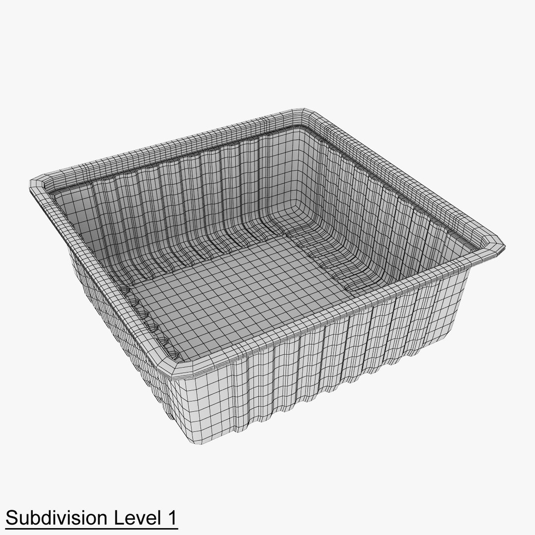 Plastic Container 3D Model - TurboSquid 1382415