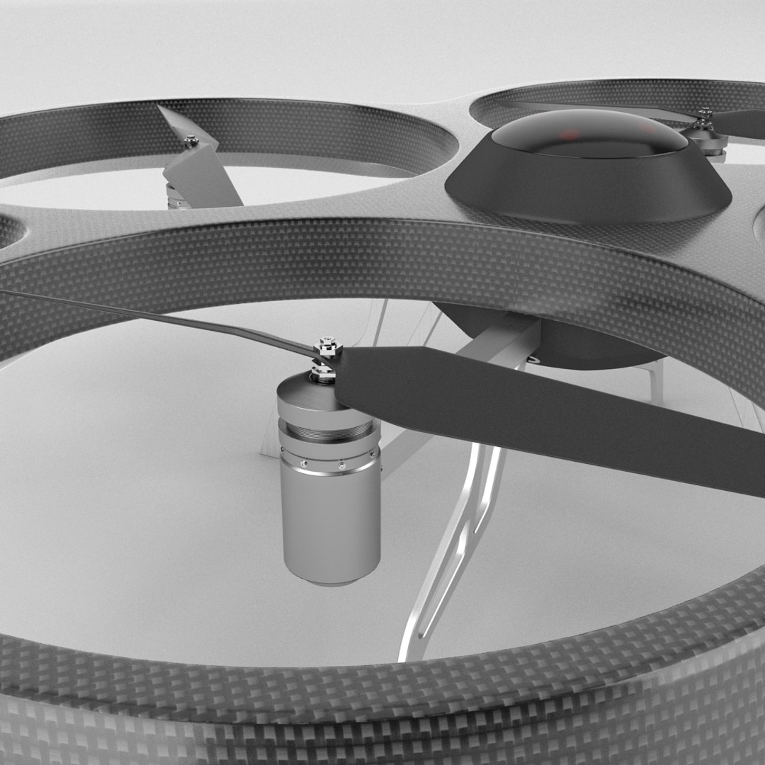 quadcopter realistic 3d model
