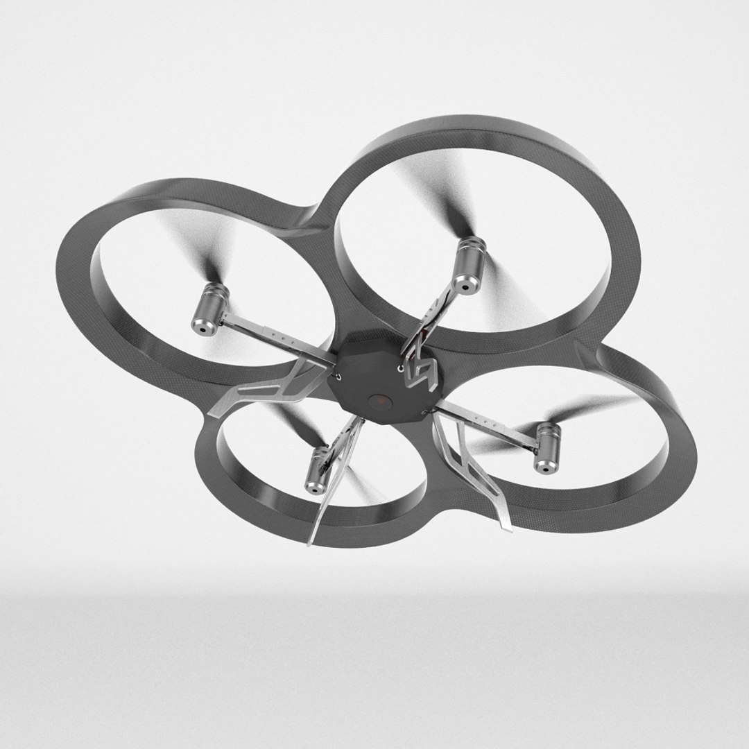 quadcopter realistic 3d model