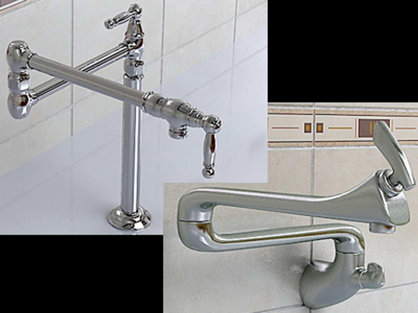 3d model brasstech polished chrome