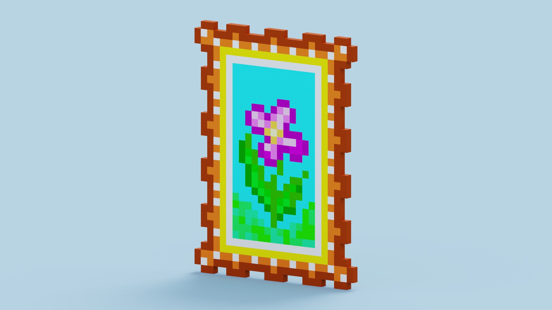 Minecraft Picture Frame 3D Model - TurboSquid 2215031