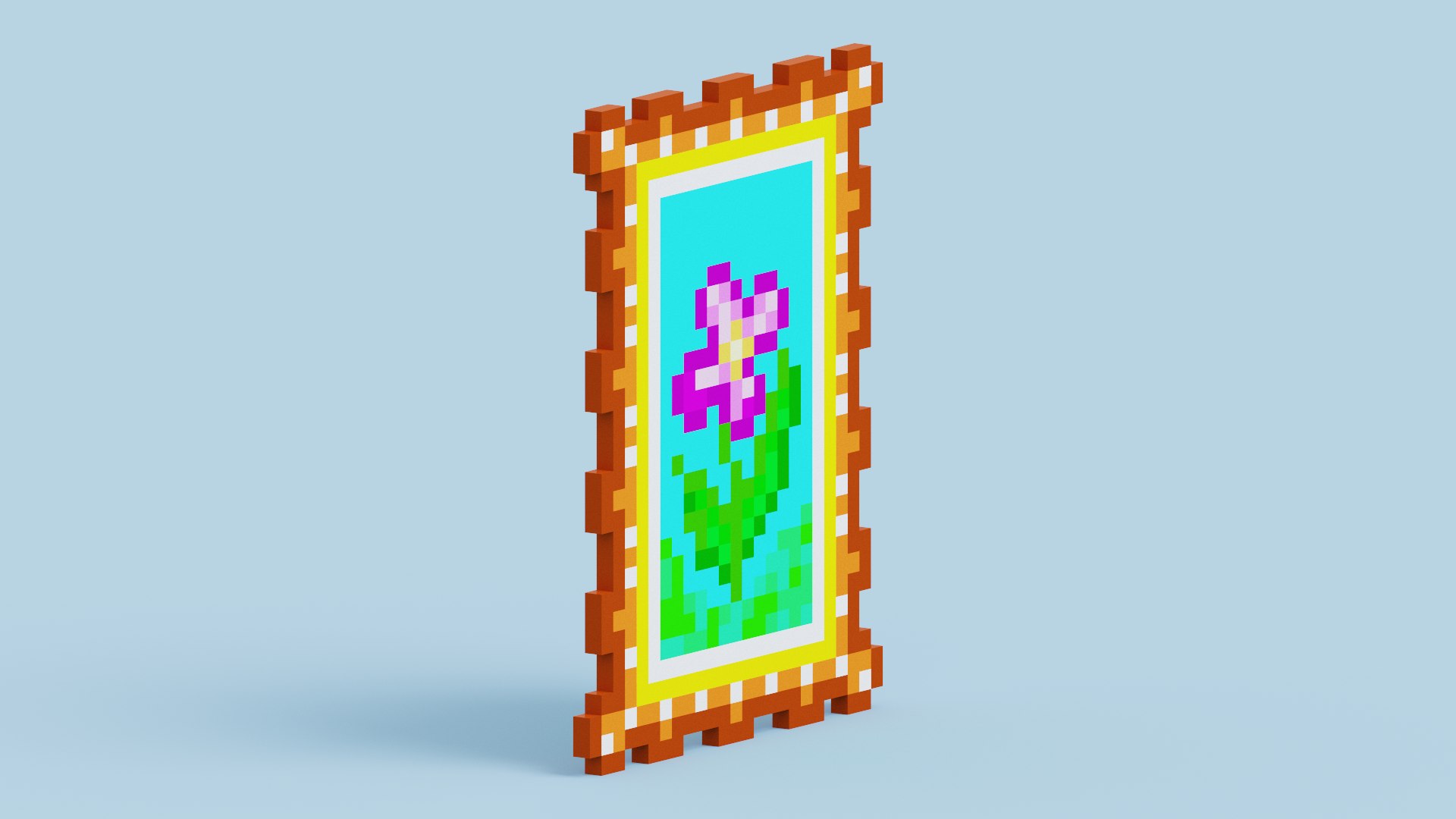Minecraft Picture Frame 3D Model - TurboSquid 2215031