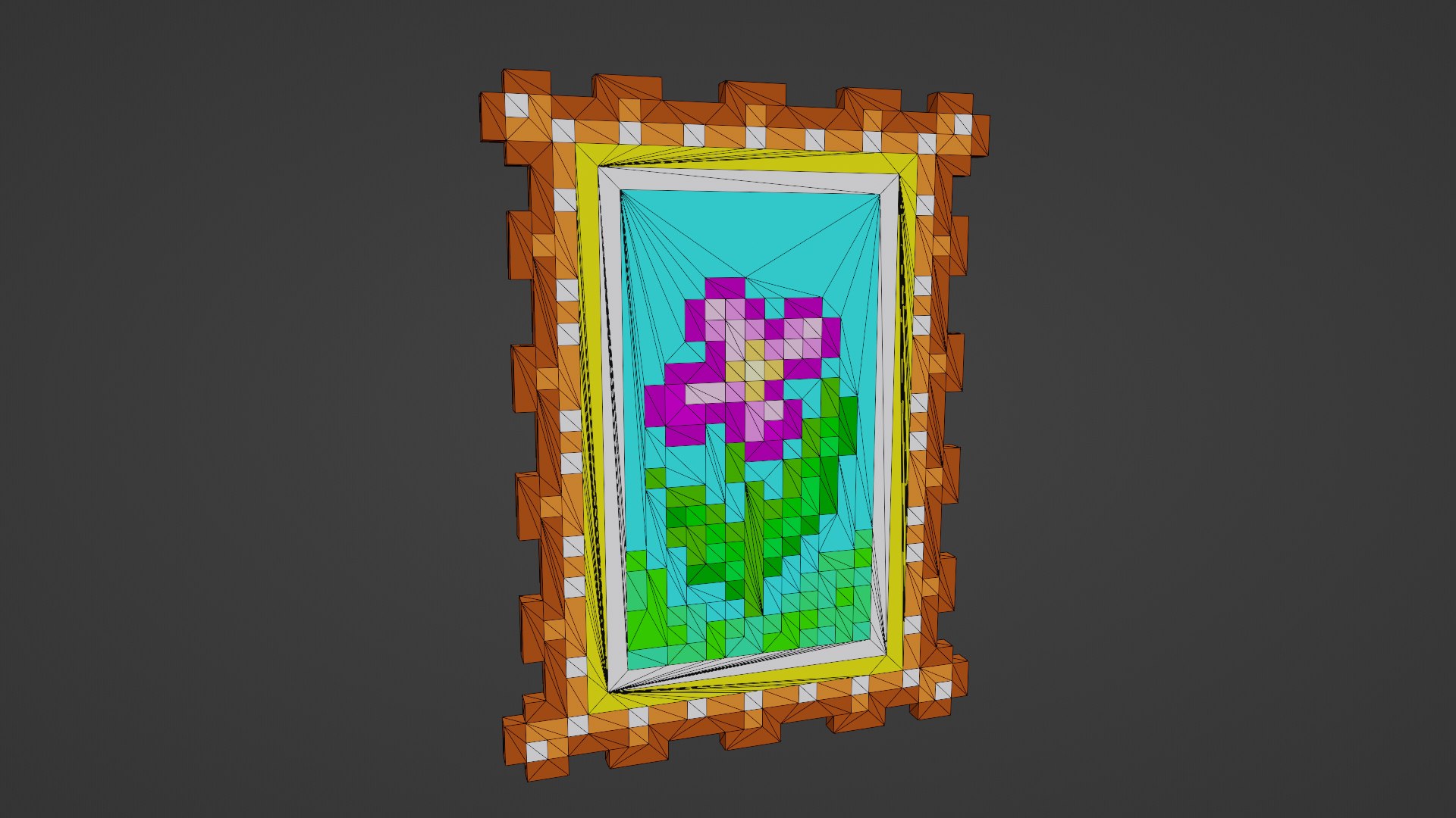Minecraft Picture Frame 3D Model - TurboSquid 2215031