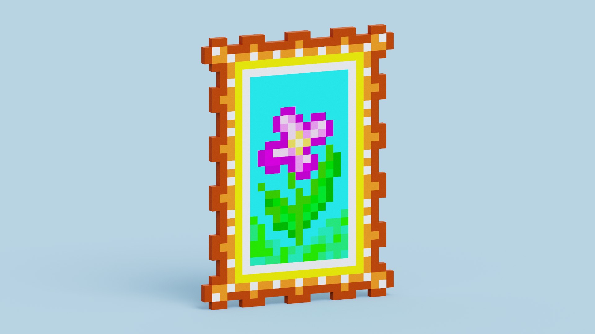 Minecraft Picture Frame 3D Model - TurboSquid 2215031