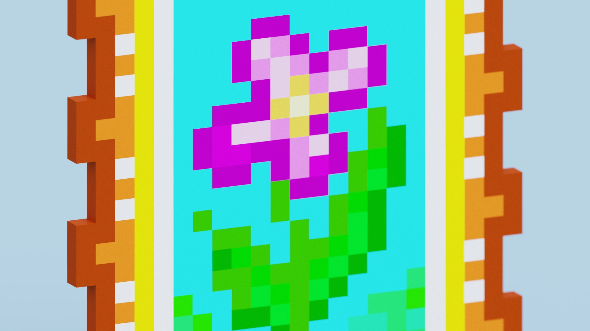 Minecraft Picture Frame 3D Model - TurboSquid 2215031