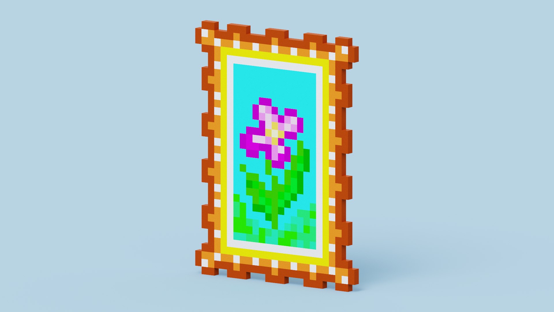 Minecraft Picture Frame 3D Model - TurboSquid 2215031