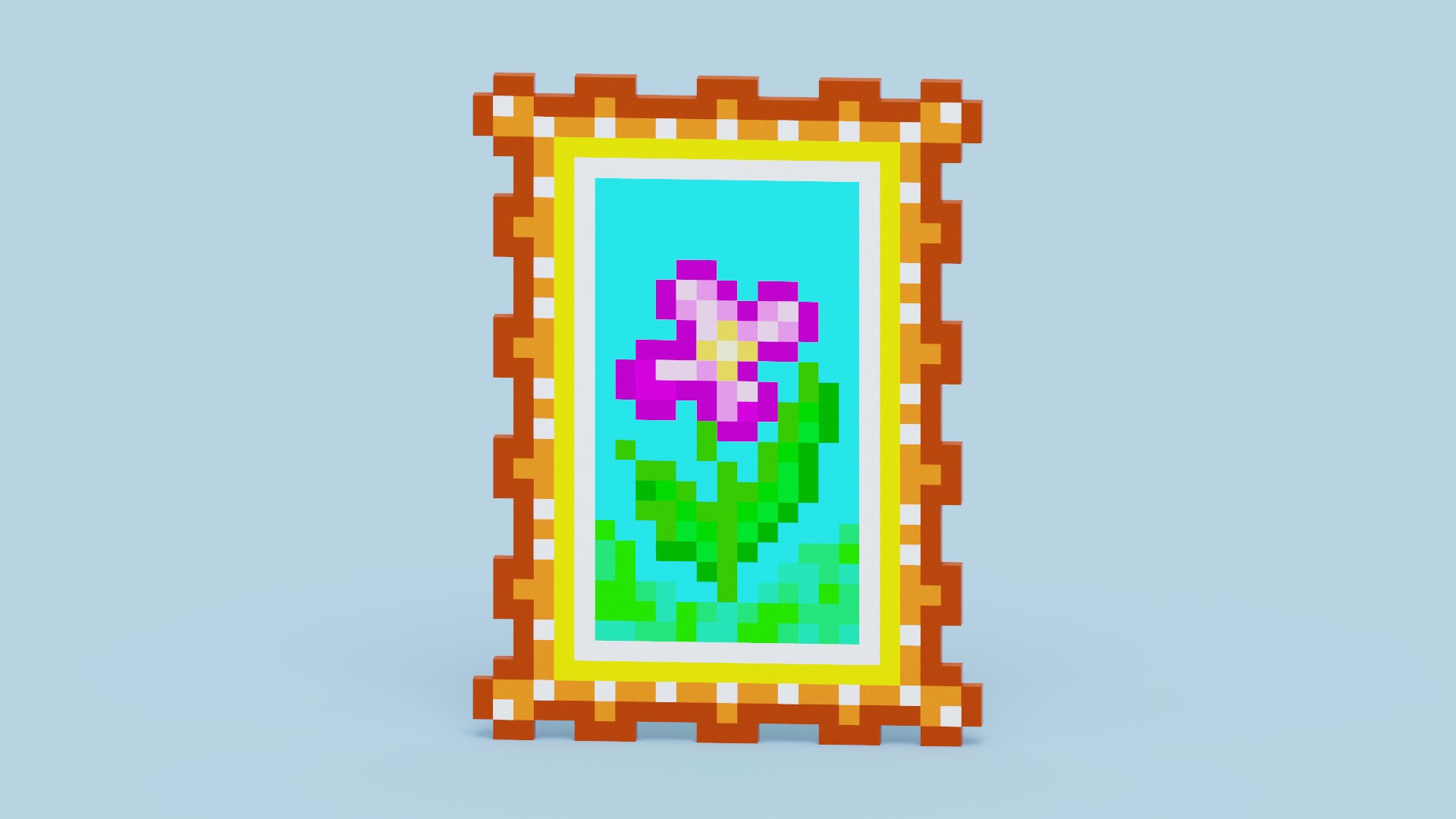 Minecraft Picture Frame 3D Model - TurboSquid 2215031