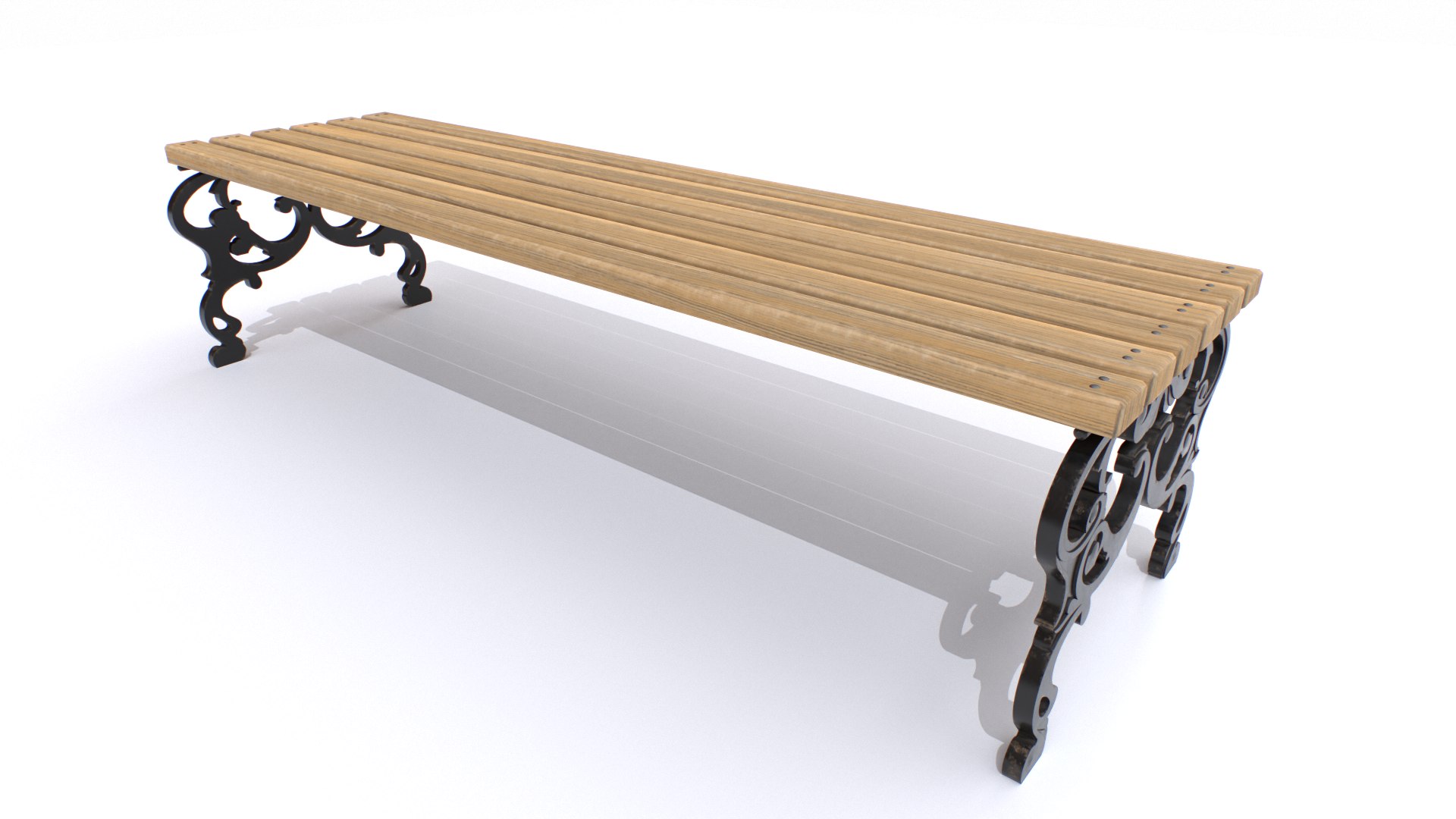 3D model Wooden Bench 1 - TurboSquid 1927599