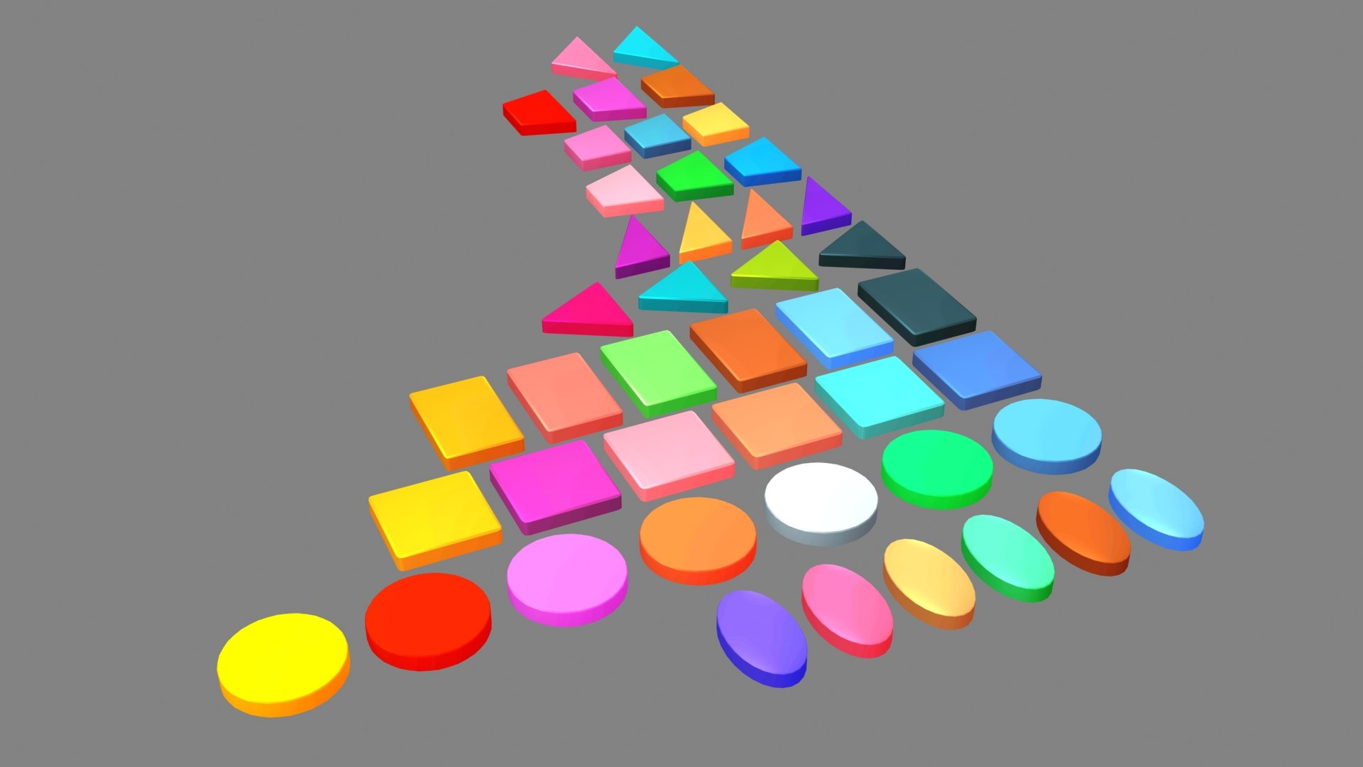 A Bunch Of Colorful Building Blocks 3D Model - TurboSquid 2112644