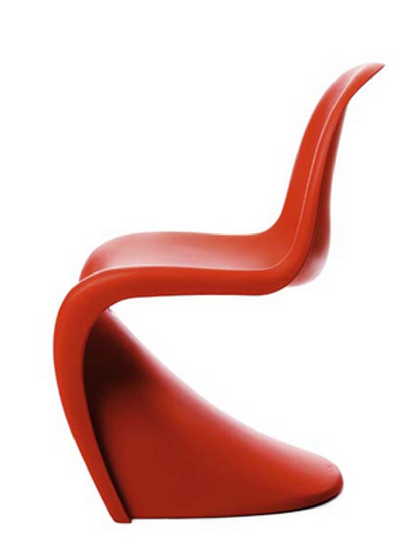 red panton chair 3ds
