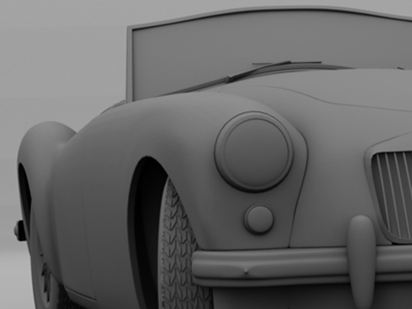 3dsmax classic mg mga car