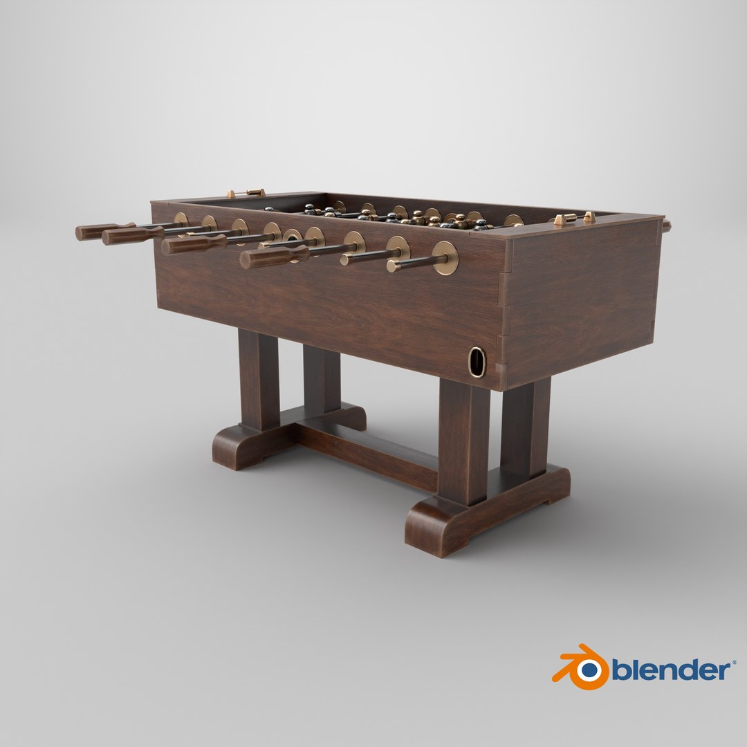 Foosball Pool Table 3D Model - TurboSquid 2255194
