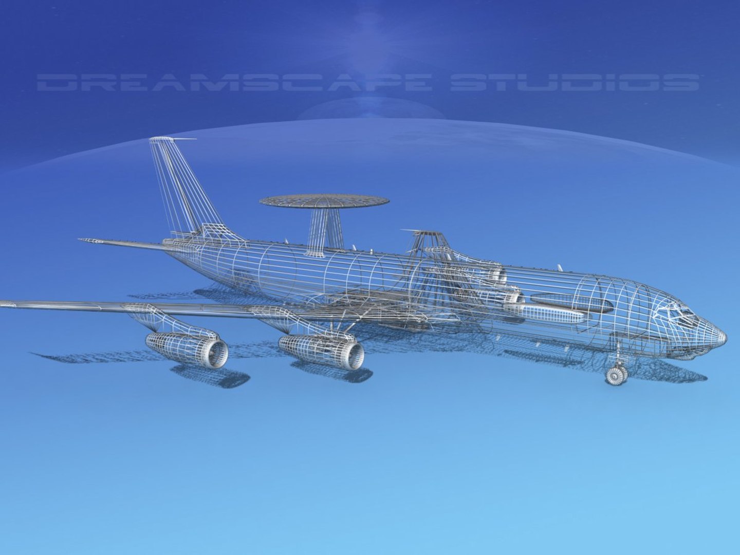 3d Model Boeing E-3 Sentry