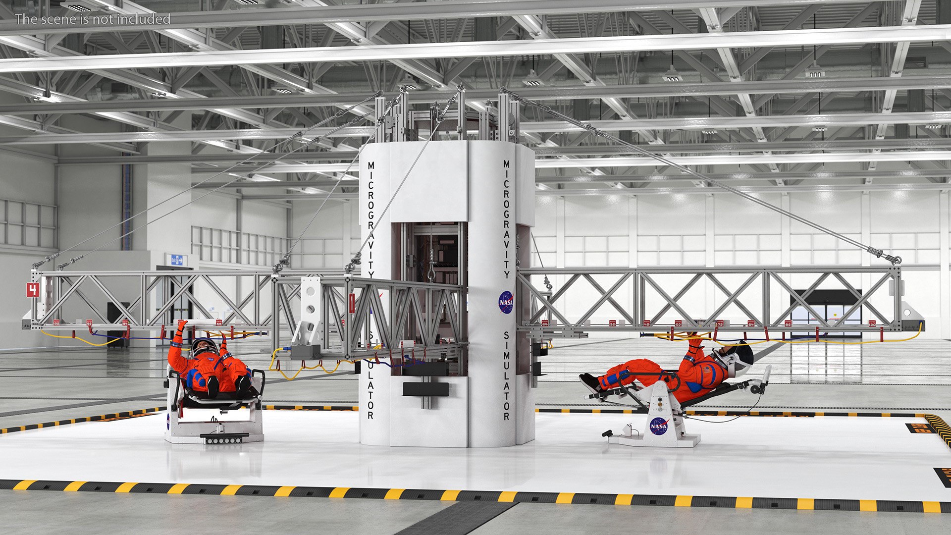 NASA Astronauts Train in the Microgravity Simulator 3D - TurboSquid 2151671