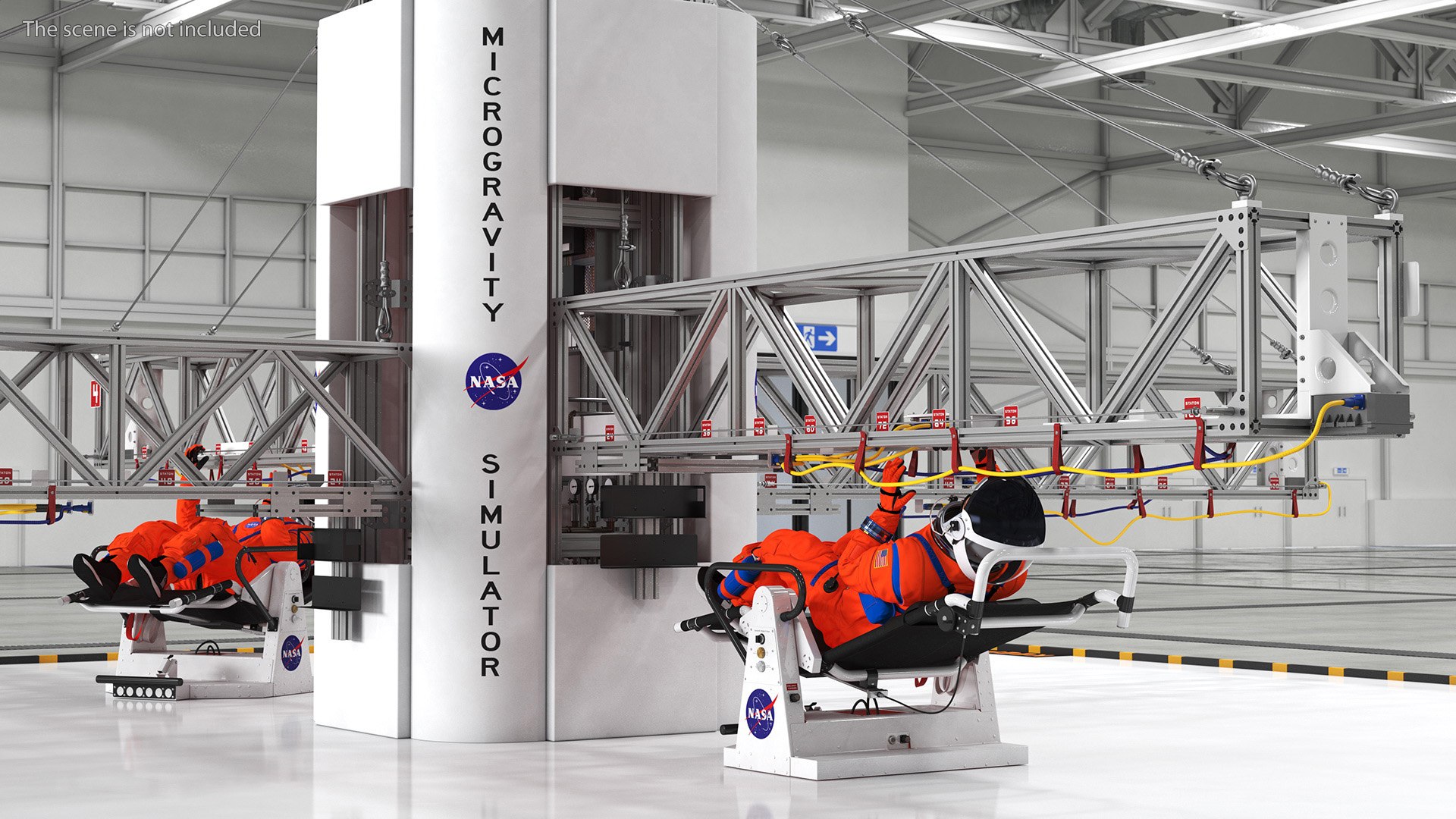 NASA Astronauts Train in the Microgravity Simulator 3D - TurboSquid 2151671
