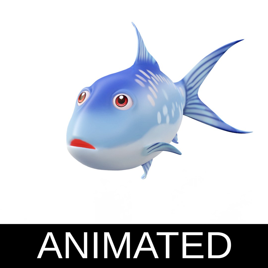 3D Milkfish Channidae Fish Toon - TurboSquid 1586030