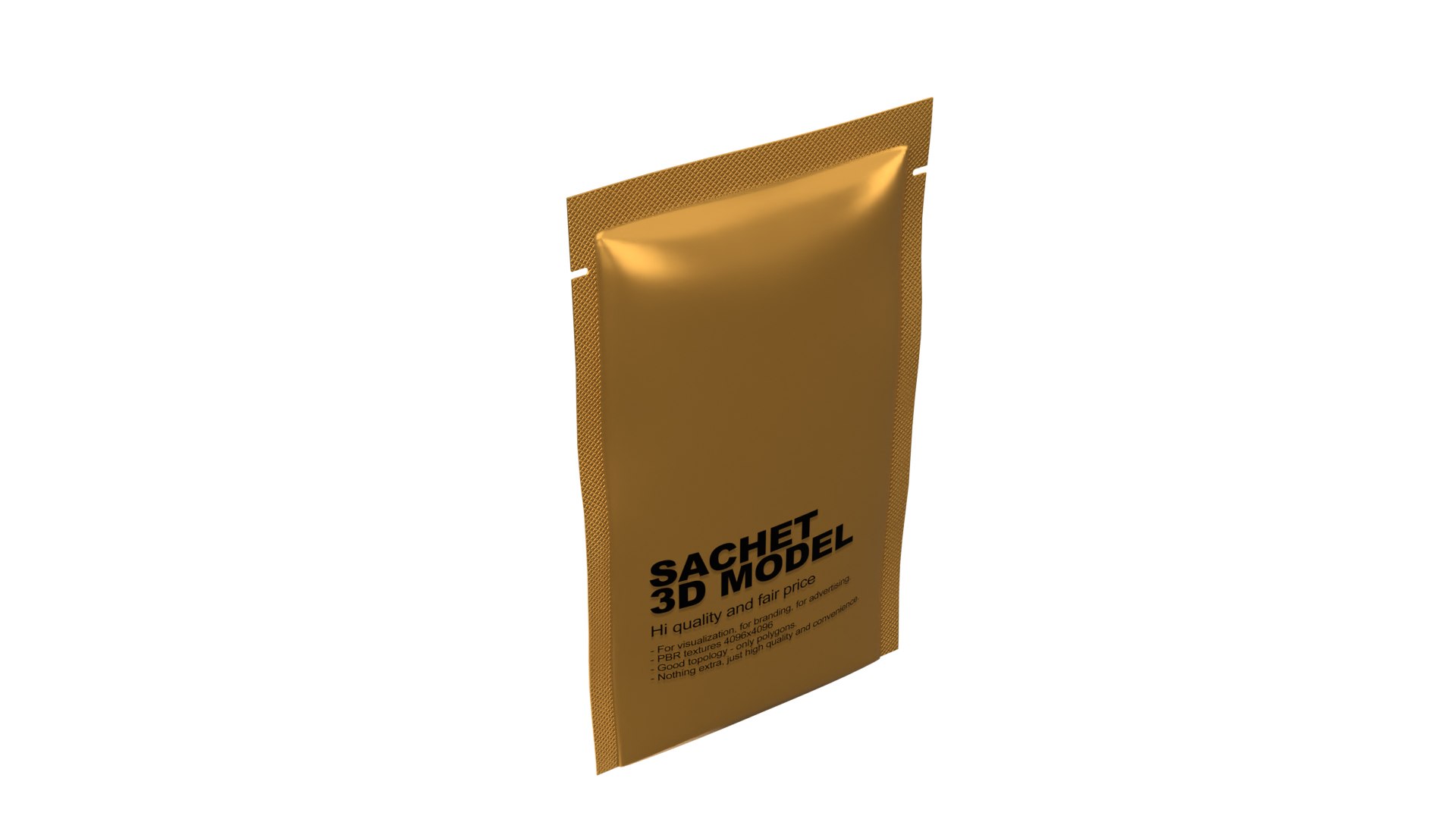 3D Model Food Sachet - TurboSquid 2272610