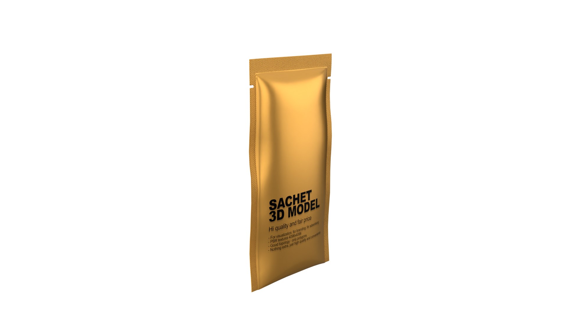 3D Model Food Sachet - TurboSquid 2272610