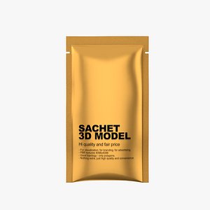 3D Sachet Models | TurboSquid
