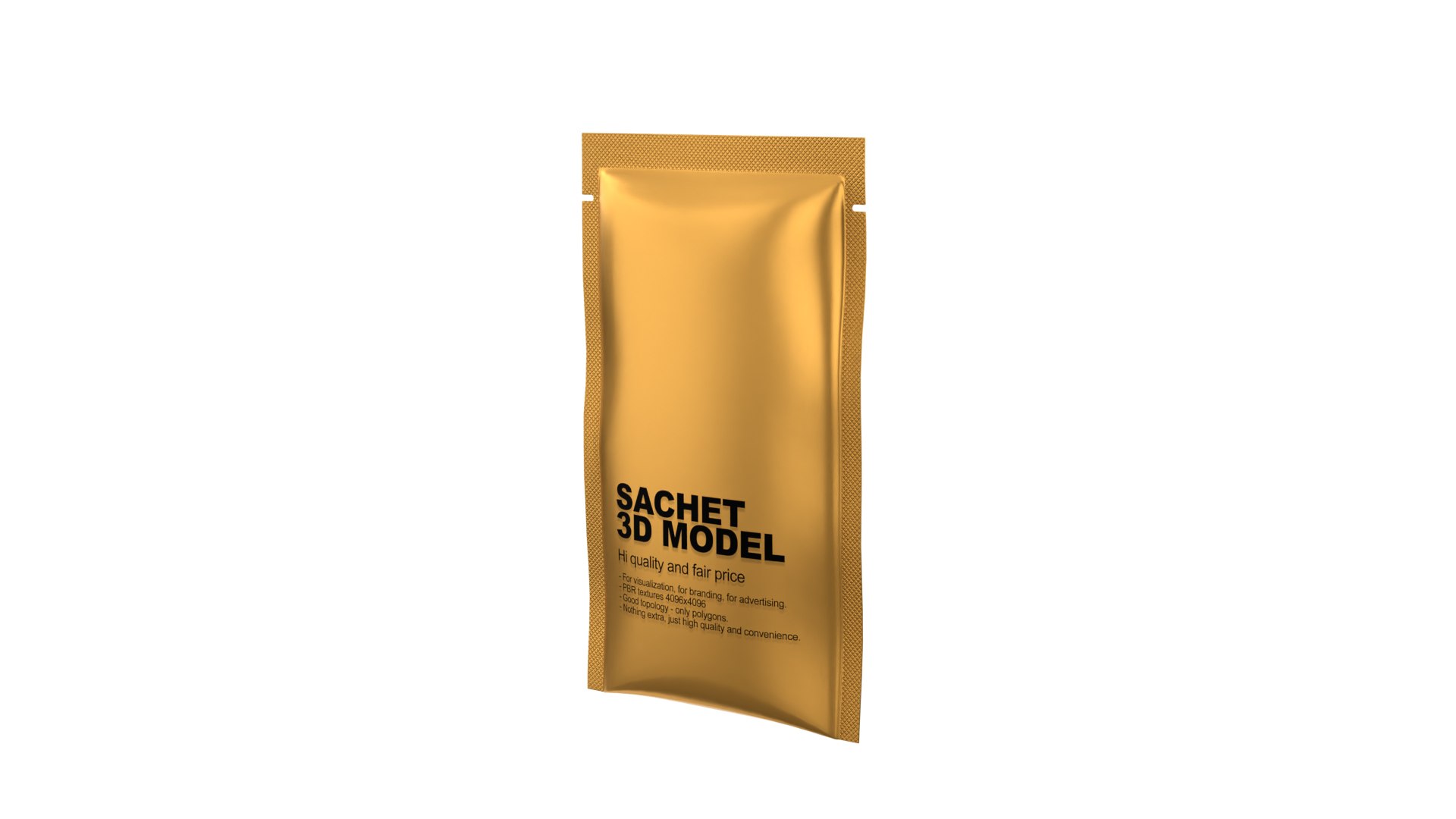 3D Model Food Sachet - TurboSquid 2272610