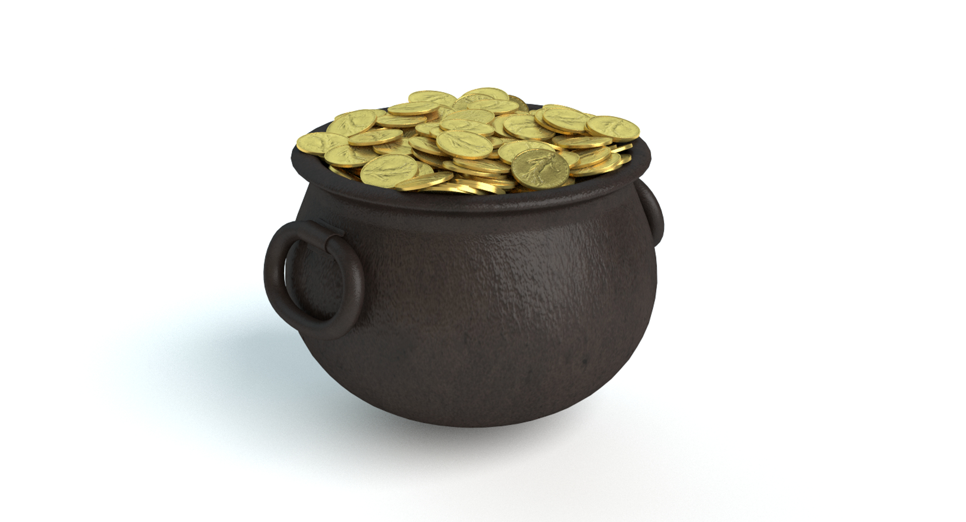 3d Pot Gold Model