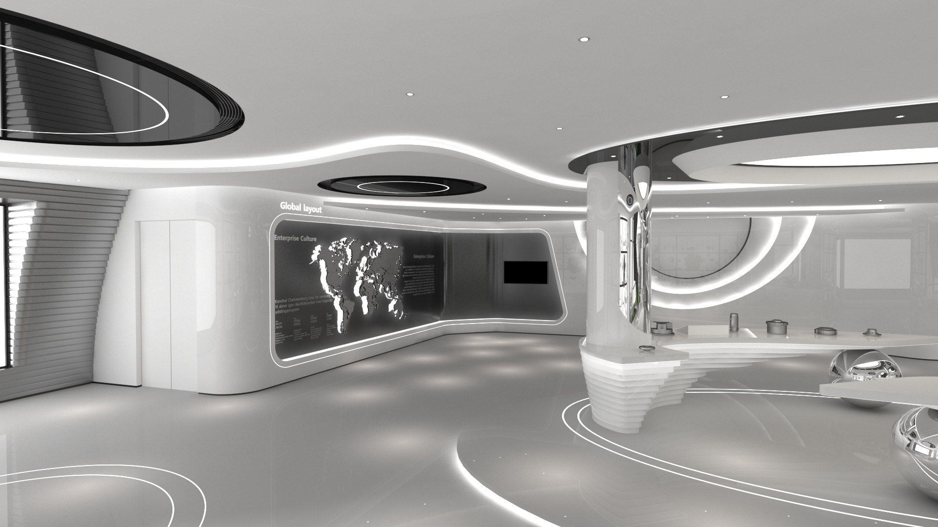 Exhibition Hall model - TurboSquid 2113678