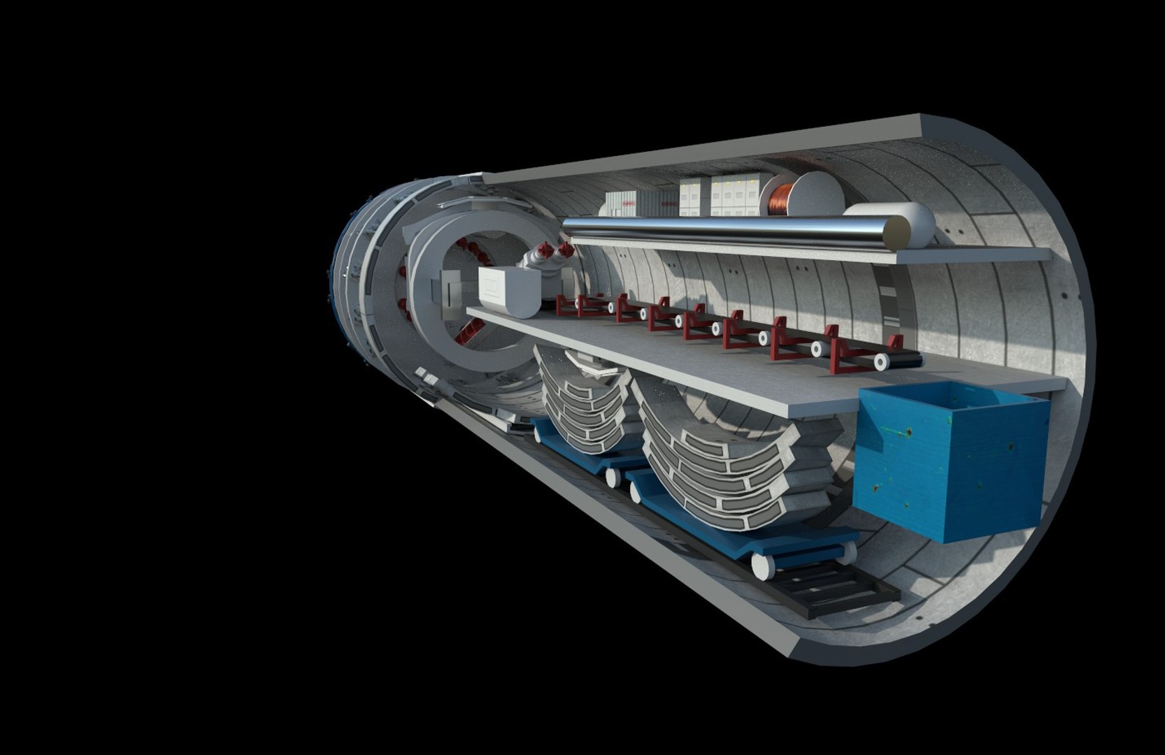 3D Tunnel Boring Machine - TurboSquid 1485150