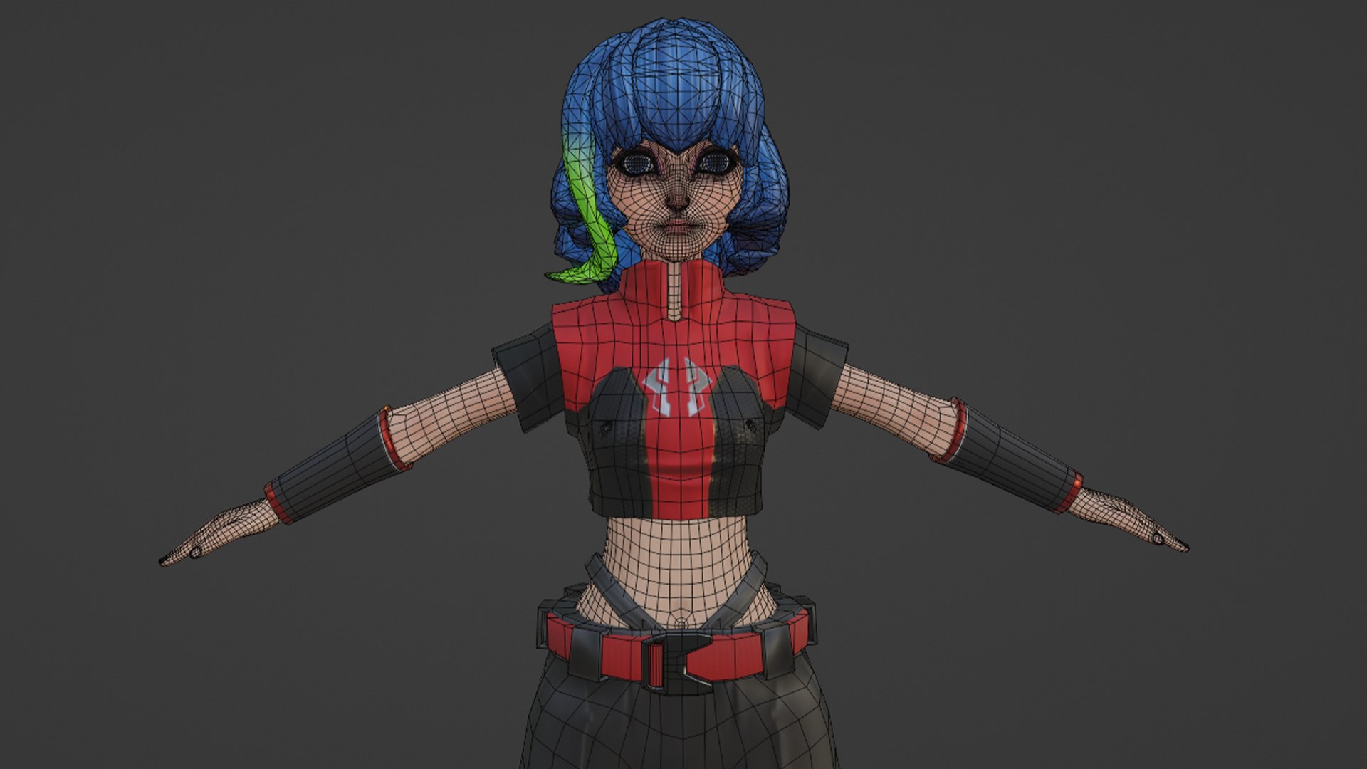 Cartoon Rigged Cute Dance Girl-Avaya Character 3D Model 3D Model ...