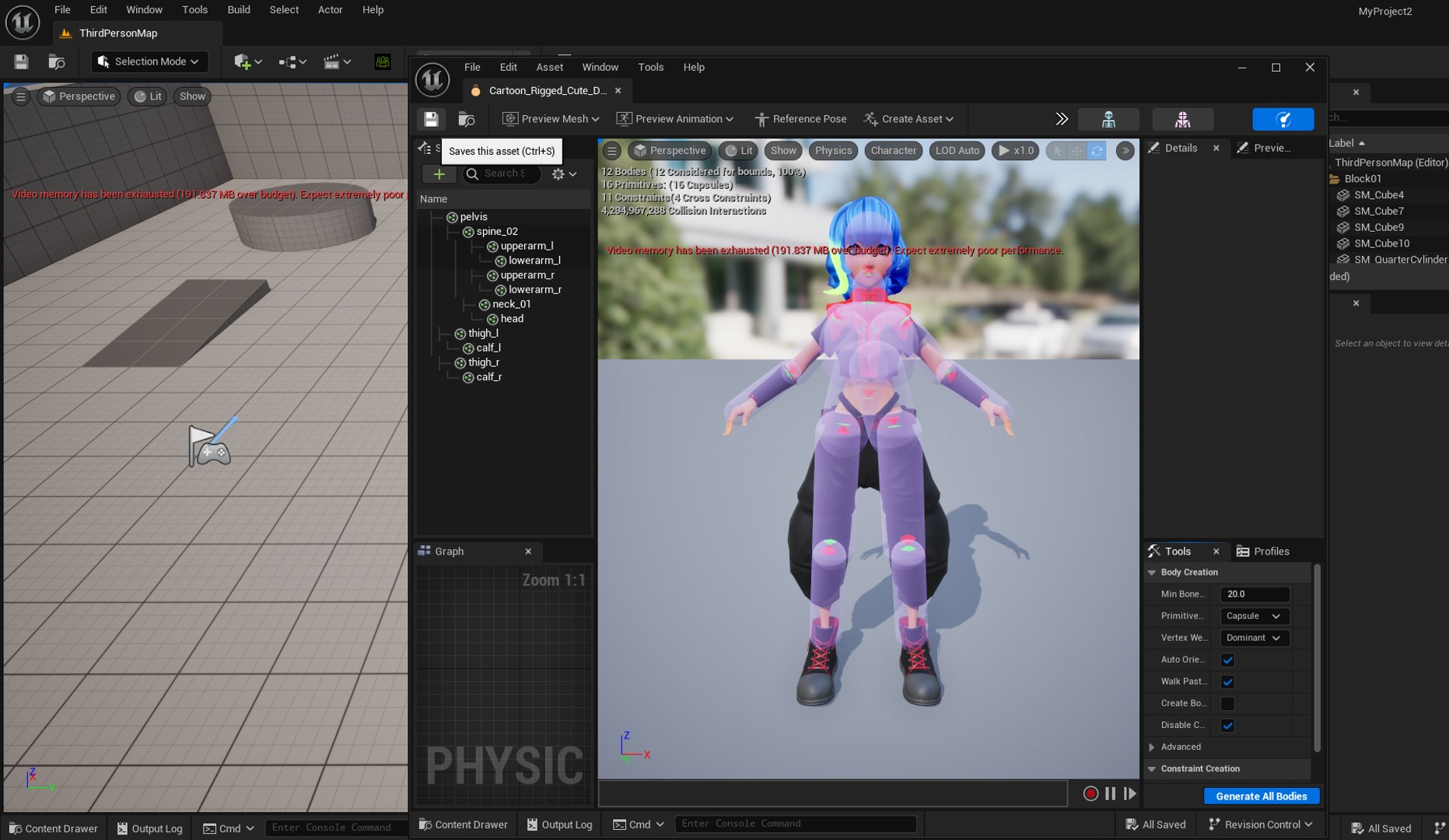 Cartoon Rigged Cute Dance Girl-Avaya Character 3D Model 3D Model ...