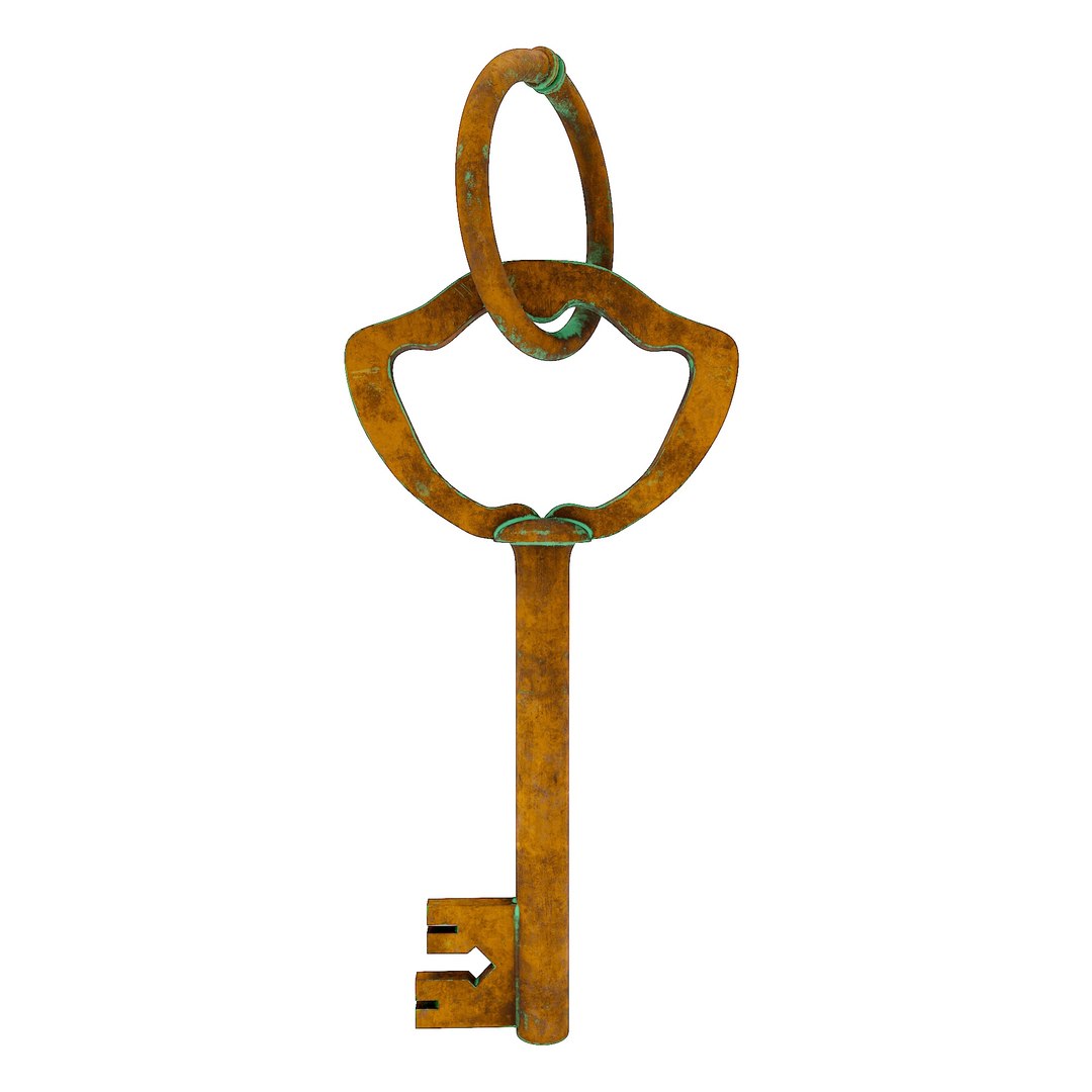 3D Model Retro Antique Key 3dmodel - TurboSquid 1977828