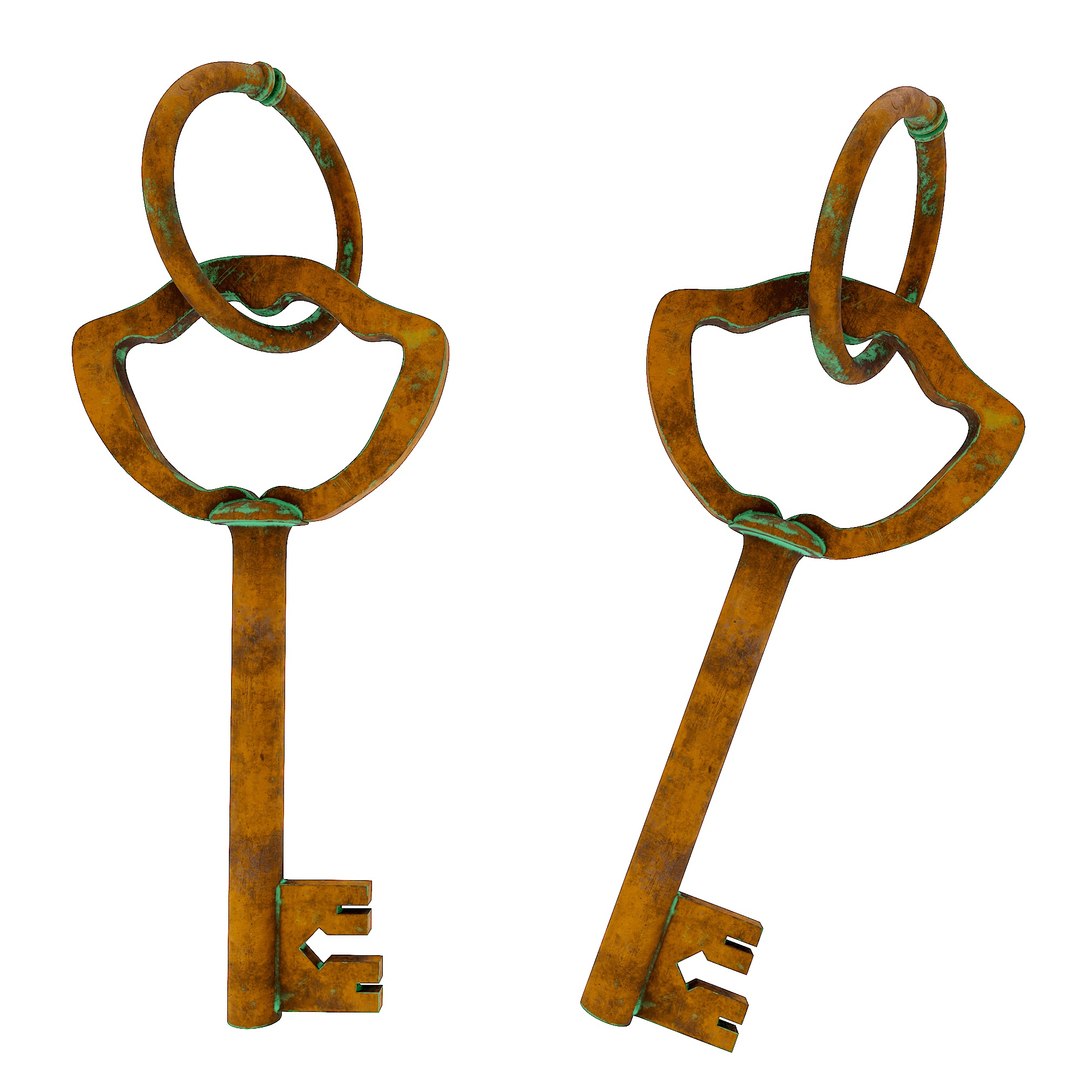 3D Model Retro Antique Key 3dmodel - TurboSquid 1977828